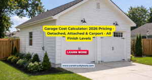 Garage Cost Calculator (2026) – Estimate Building Cost Instantly